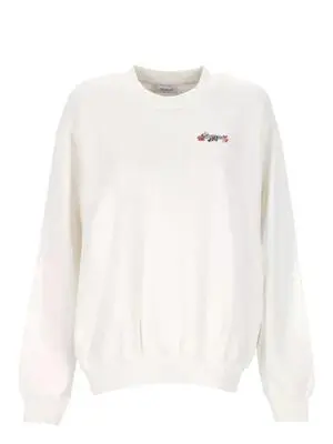 Off-White Floral Print Sweater - Neutrals