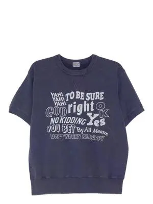 WHITESVILLE Graphic-printed Crew-neck T-shirt - Blue