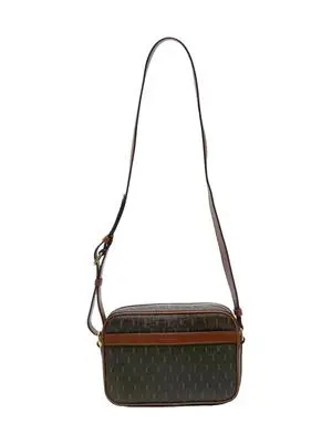 Saint Laurent Monogram Pattern Crossbody Bag - Brown