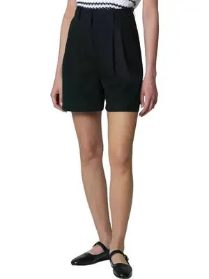 DUNST Double-pleated Bermuda Shorts - Blue