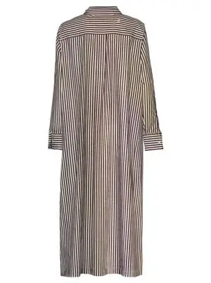 ROBERT FRIEDMAN Striped Maxi Dress - Brown