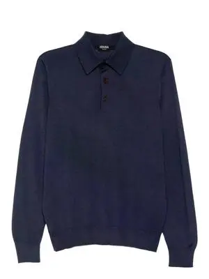 Zegna Cashseta Polo Shirt - Blue