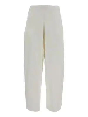 RTW Wide-leg Elasticated-waist Trousers - Neutrals