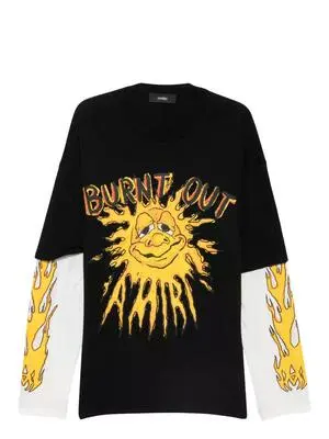 Amiri Burnt Out Lj T-shirt - Black