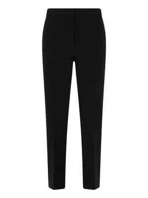 Moschino Straight-leg Elasticated Waistband Trousers - Black