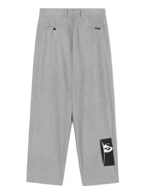RASSVET Wide-leg Graphic Patch Trousers - Grey