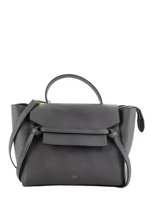 CELINE Celine Textured Leather Mini Belt Bag
