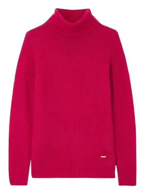 TOM FORD Cashmere And Silk-blend Turtleneck Sweater - Fuchsia