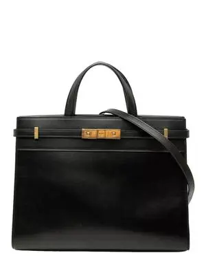 Saint Laurent Manhattan Shopper Tote Satchel - Black