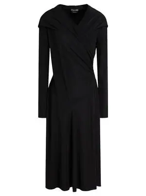 TOM FORD Ribbed Jersey Hooded Midi Dress - Black