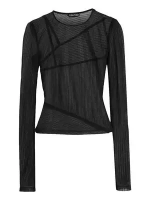 TOM FORD Sheer Mesh Top - Black