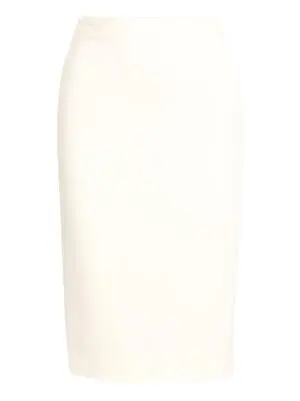 TOM FORD Crepe Skirt With Back Slit - White