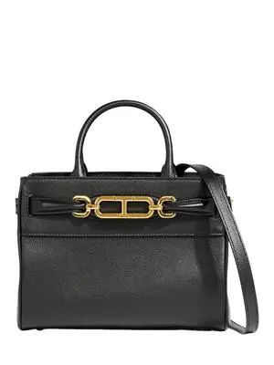 TOM FORD Whitney Chain-embellished Leather Tote - Black