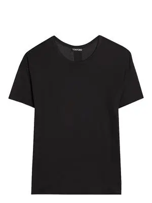 TOM FORD Silk-jersey T-shirt - Black