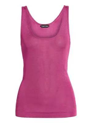 TOM FORD Stretch-knit Tank - Fuchsia