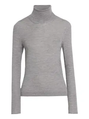 TOM FORD Mélange Cashmere And Silk-blend Turtleneck Sweater - Gray
