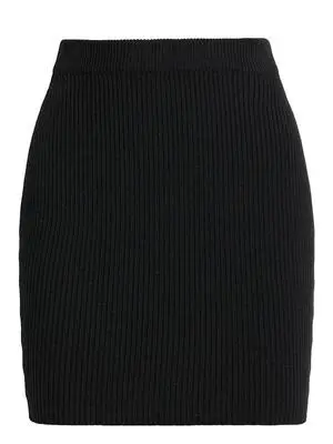 TOM FORD Ribbed Wool-blend Mini Skirt - Black