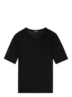 TOM FORD Silkblend Tshirt - Black