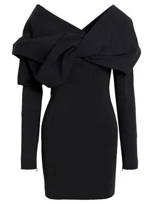 TOM FORD Twisted Crepe Mini Dress - Black