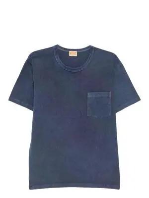 WHITESVILLE Patch-pocket Washed T-shirt - Blue