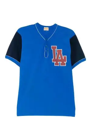 WHITESVILLE Contrast-trim Short-sleeve T-shirt - Blue