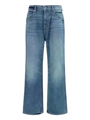 7 For All Mankind Wide-leg Jeans - Blue