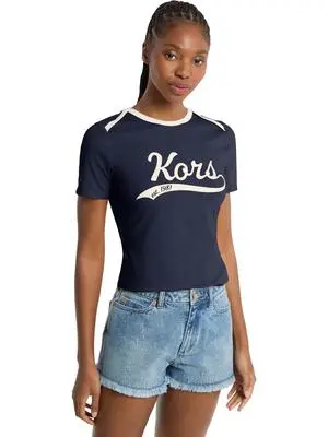Michael Kors Stretch Jersey T-shirt - Blue