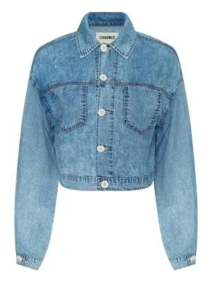 L'Agence Gaines Jean Jacket With Bell Sleeves - Oxnard
