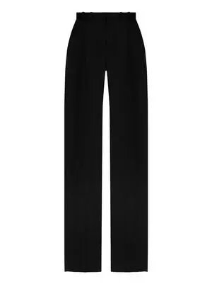 Saint Laurent Wool Wide-leg Pants - Multicolor