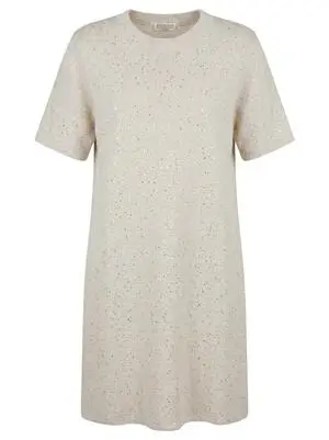 Brunello Cucinelli Embellished Cotton Dress - Multicolor
