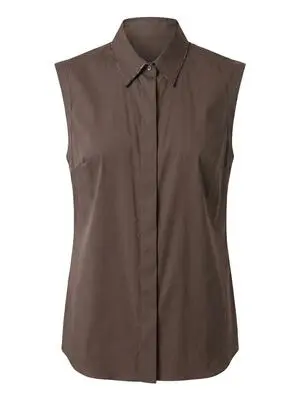 Brunello Cucinelli Stretch Poplin Shirt - Multicolor
