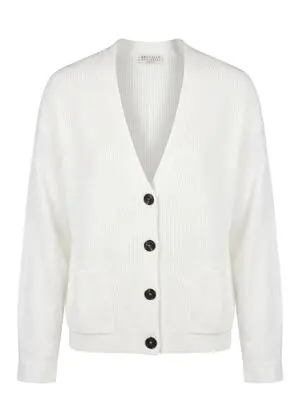 Brunello Cucinelli Cotton Cardigan - Multicolor