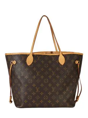 LOUIS VUITTON Monogram Canvas Neverfull Mm Tote Bag - Brown