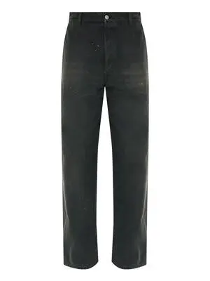MAISON MARGIELA Vintage Effect Bootcut Jeans - Black