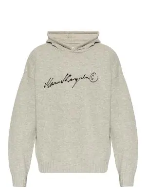 MAISON MARGIELA Wool Hoodie Sweater - Grey