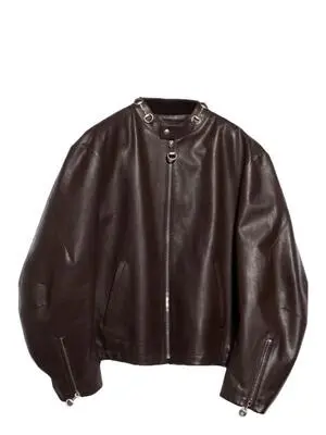 Gucci Horsebit Detailed Zip-up Jacket - Dark Brown
