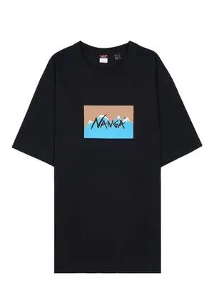 NANGA Hybrid Logo T-shirt - Black