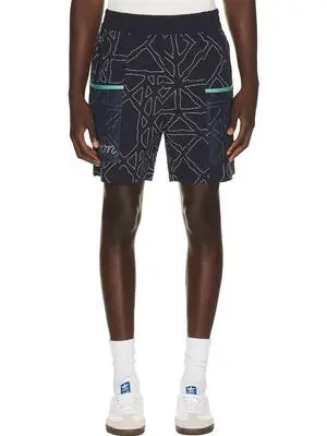 MALBON Mesh Basket Shorts - Midnight