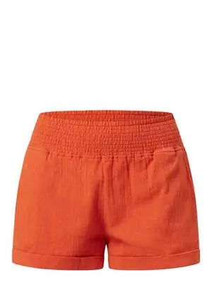 KNOWN SUPPLY Organic Cotton Gauze Shorts - Red
