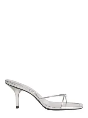 REFORMATION Cooper Heeled Sandal - Silver
