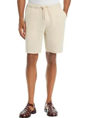 SOLID Solid Linen Drawcord Shorts Oatmeal