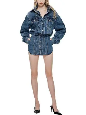 L'EMIUNE Lemiune Denim Mini Dress - Mb