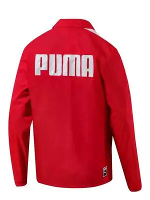 PUMA Logo Detail Jacket - Red