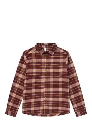 KNOWN SUPPLY Organic Cotton Flannel Shirt - Brown