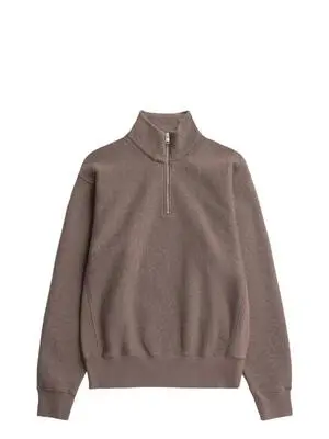 Norse Projects Wool Blend Half-zip Sweatshirt - Gray