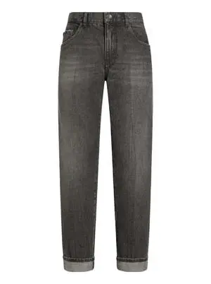 Dolce & Gabbana Denim Trousers - Black