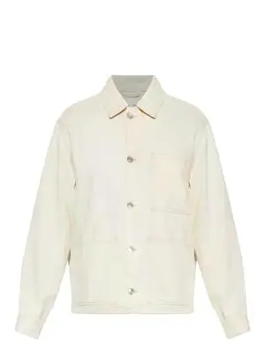 SAMSOE SAMSOE Sachore Button-up Denim Jacket - Neutrals