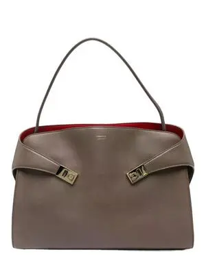 FERRAGAMO Medium Hug Shoulder Bag - Brown