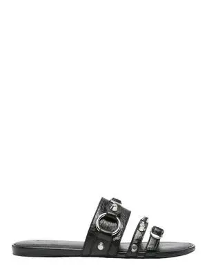Balenciaga City Studded Sandals - Black