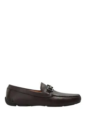 FERRAGAMO Parigi Leather Loafers - Brown